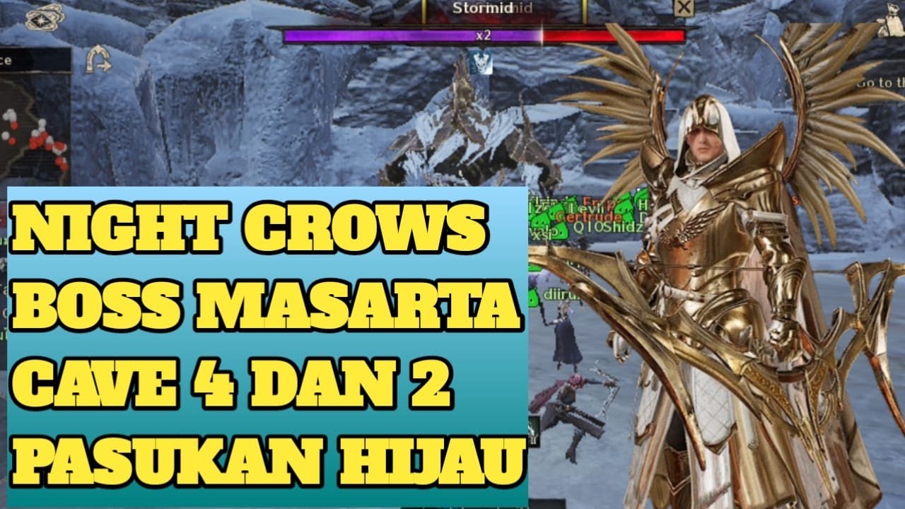 MASARTA BOSS CAVE 4 DAN 2 BERSAMA PASUKAN HIJAU - NIGHT CROWS - YouTube