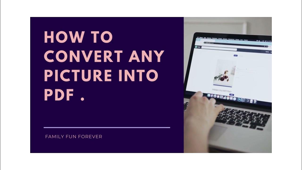 How to convert picture into pdf (Tutorial ) - YouTube