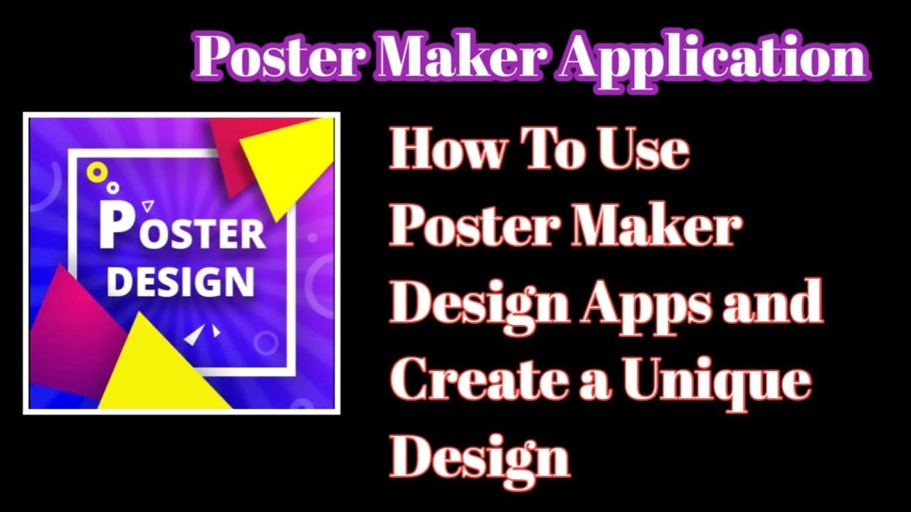 How To Use Poster Maker Design Apps and Create a Unique Design - YouTube