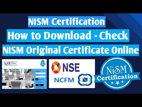 How to Check/ Download Original NISM Certificate Online #nism#nismexam# ...