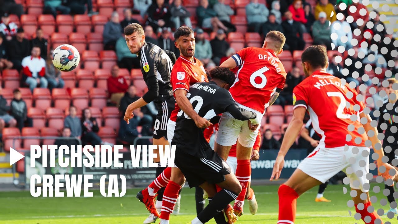 PITCHSIDE VIEW | Crewe Alexandra vs Crawley Town - YouTube