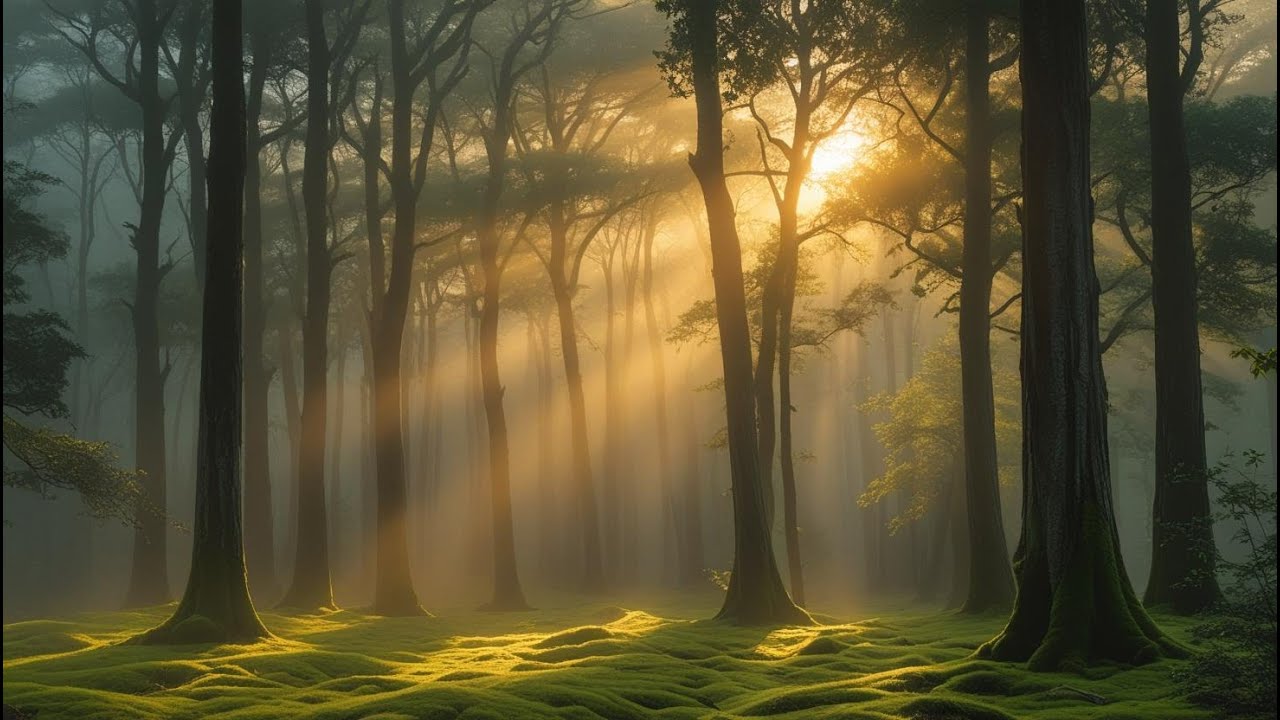 Relaxing Music – Misty Trees, Birdsong & Breeze | Loopable Nature ...