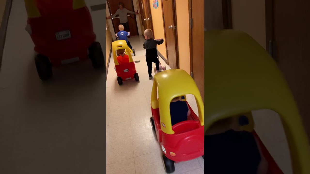 Hallway cars at the center! - YouTube