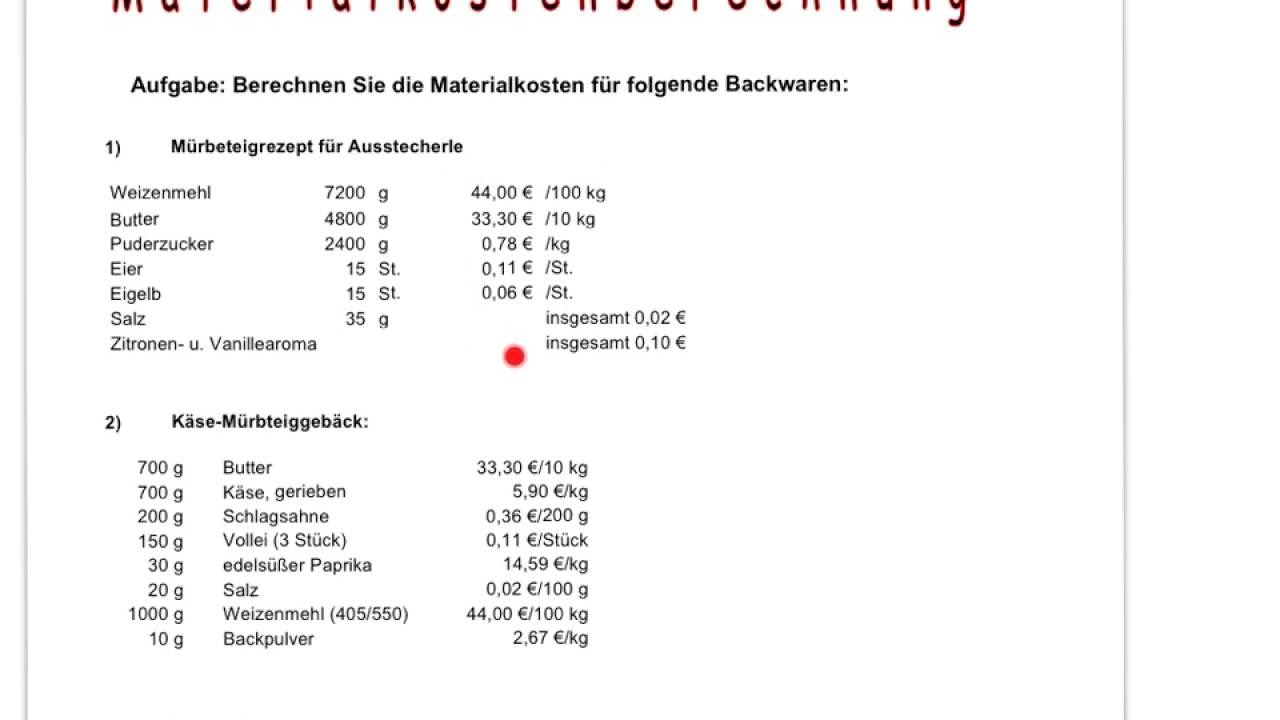 Materialkosten-Lernvideo mit Explain Everything™ Interactive Whiteboard ...