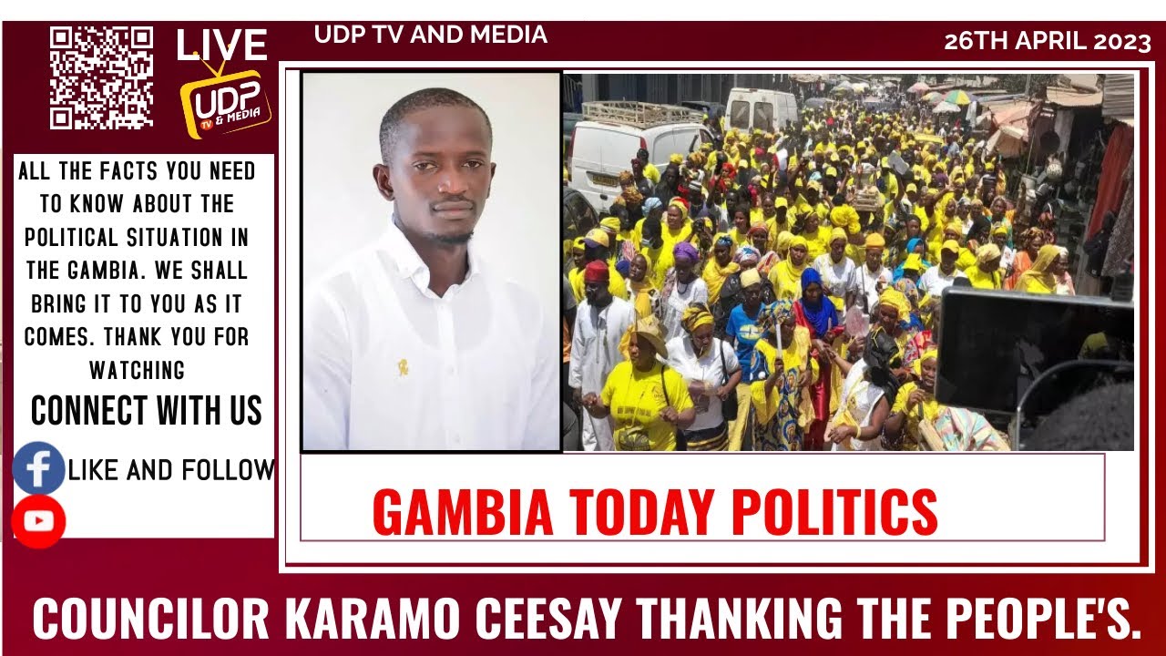 COUNCILOR KARAMO CEESAY THANKING THE PEOPLE'S. - YouTube