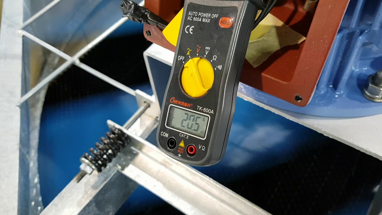 Cooling tower fan test - YouTube