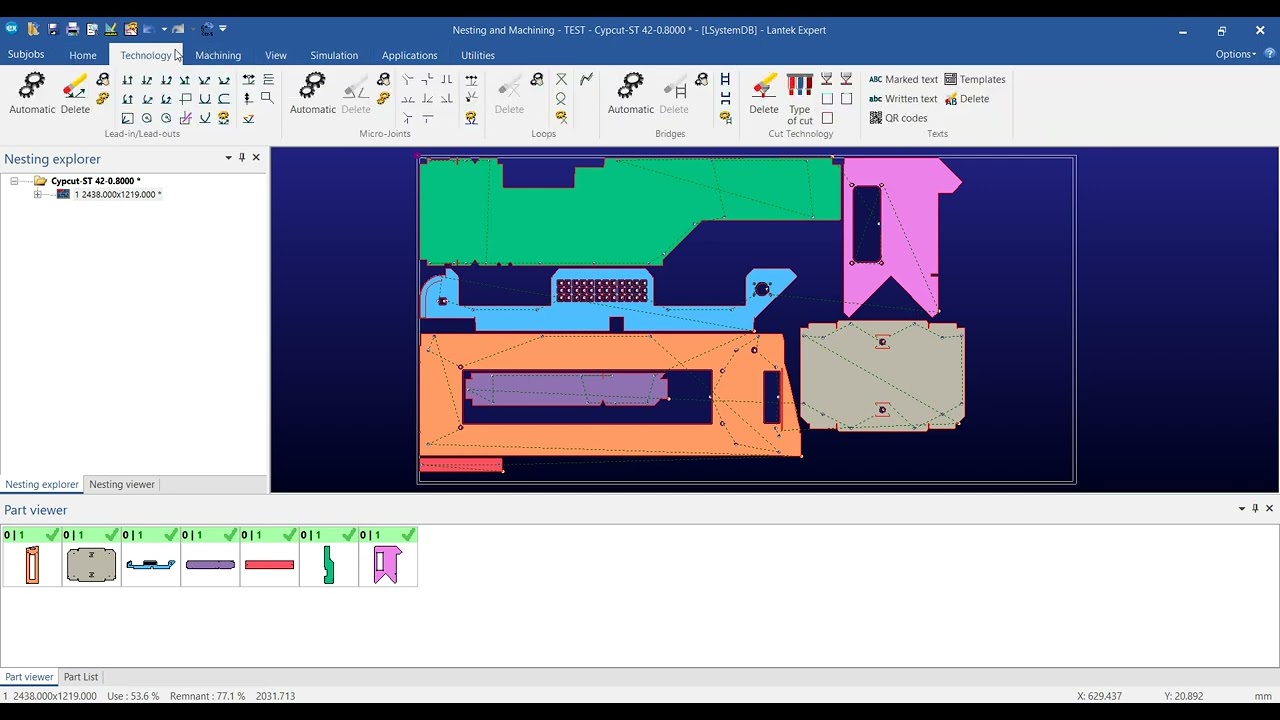 Quy trình thao tác trên Lantek Expert Cut - YouTube