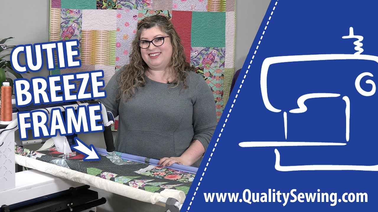 Buried in Unfinished Quilts? Get the Cutie Breeze Tabletop Fabric Frame! - YouTube