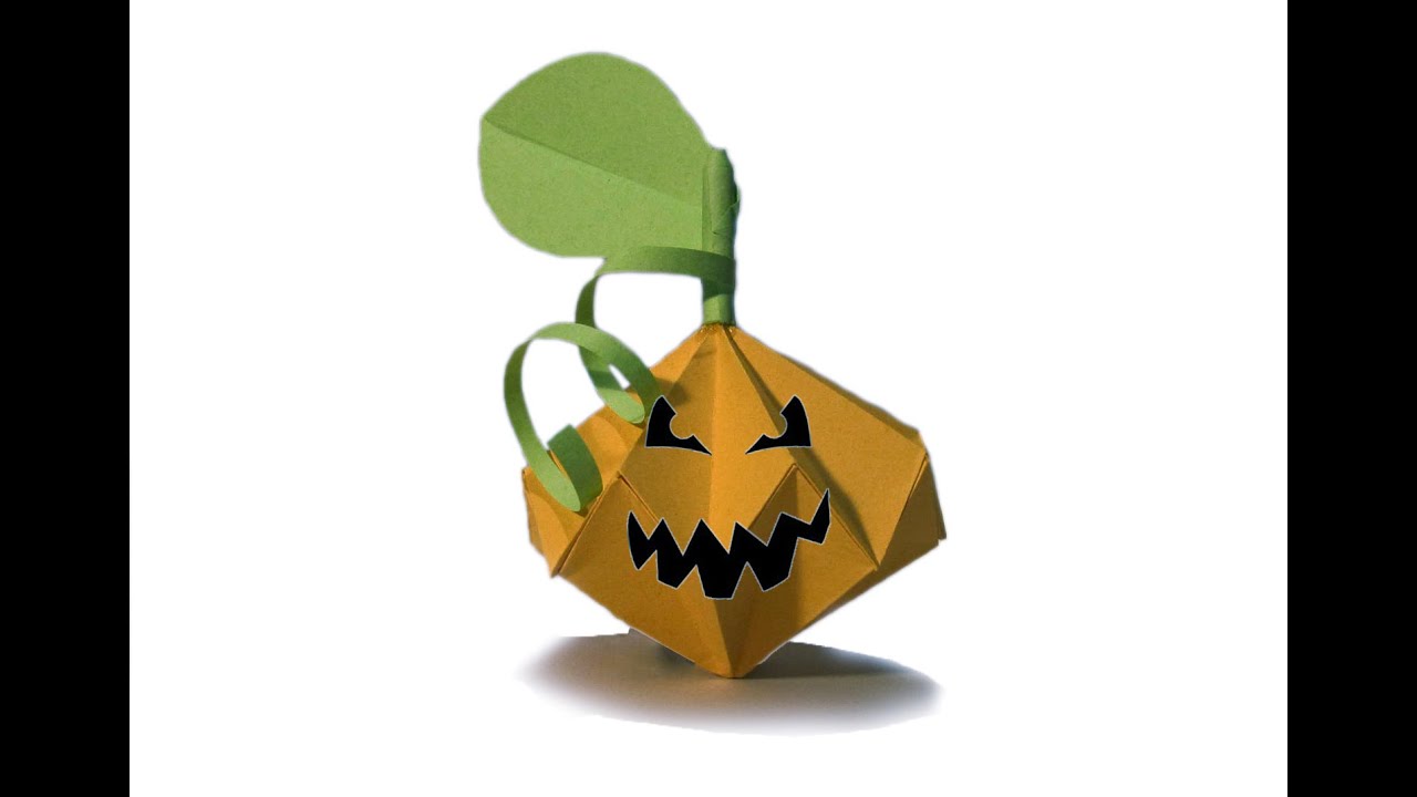 Halloween Origami Pumpkin Easy Origami Tutorial How To Make An Easy Halloween Origami Pumpkin Easy Origami Tutorial How To Make An Easy