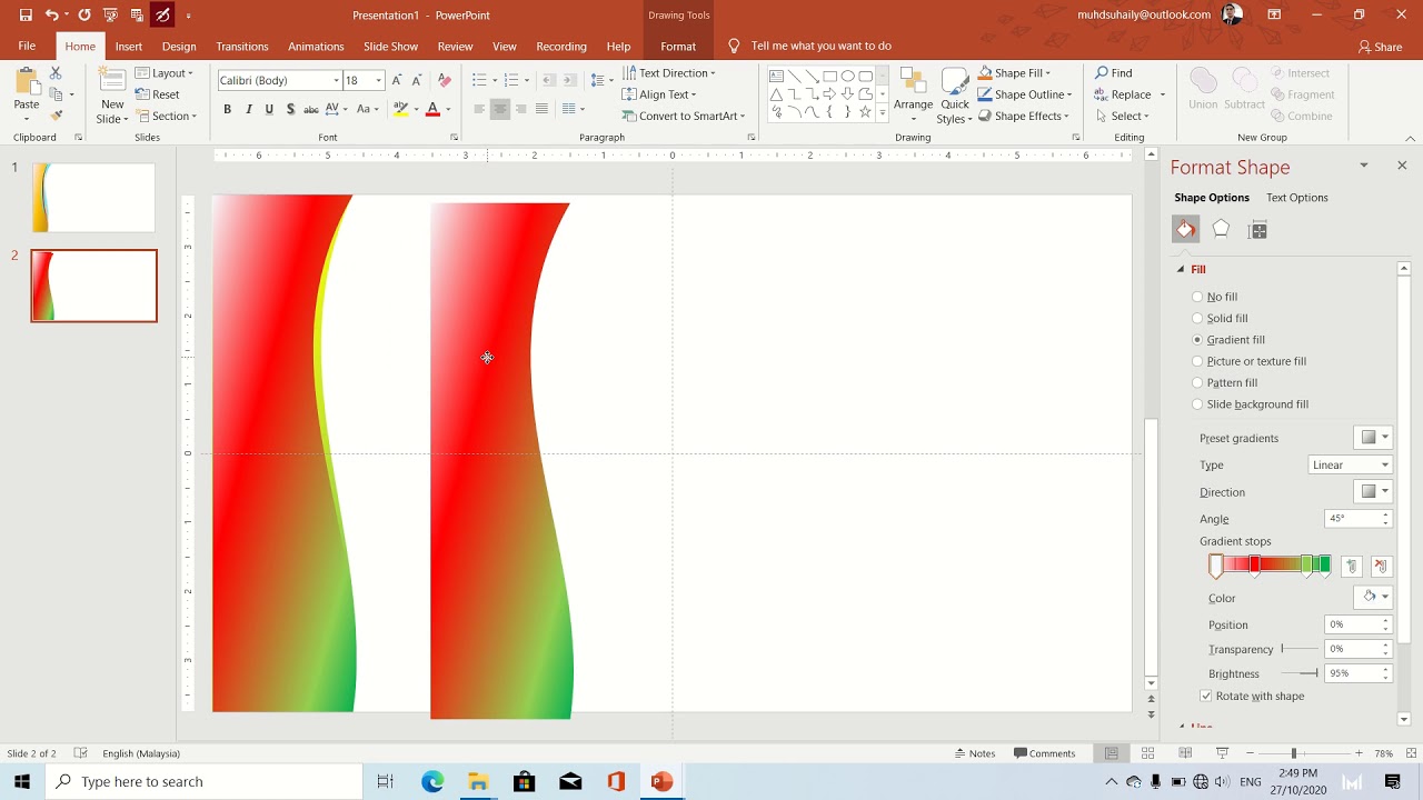 Template Shape Design in PowerPoint (Basic) - YouTube