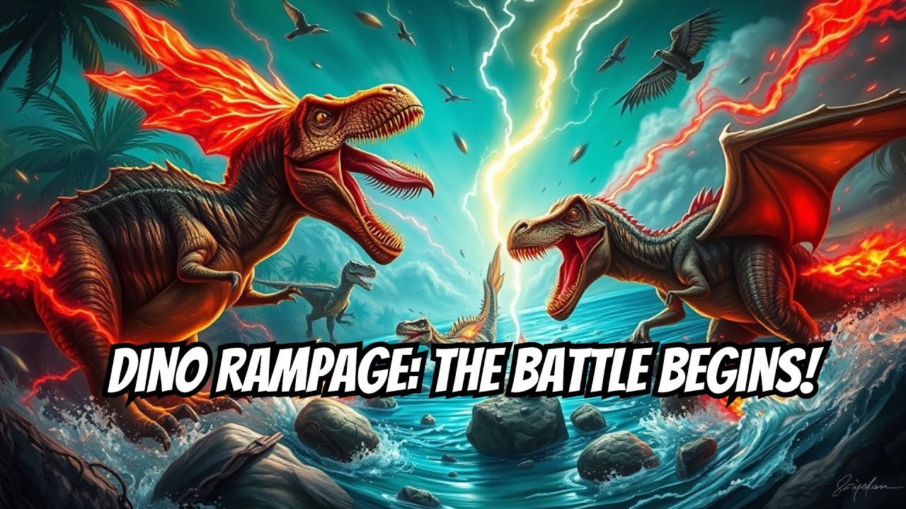 Chaos on the Island: Animal Revolt Battle Simulator Dino Rampage! - YouTube