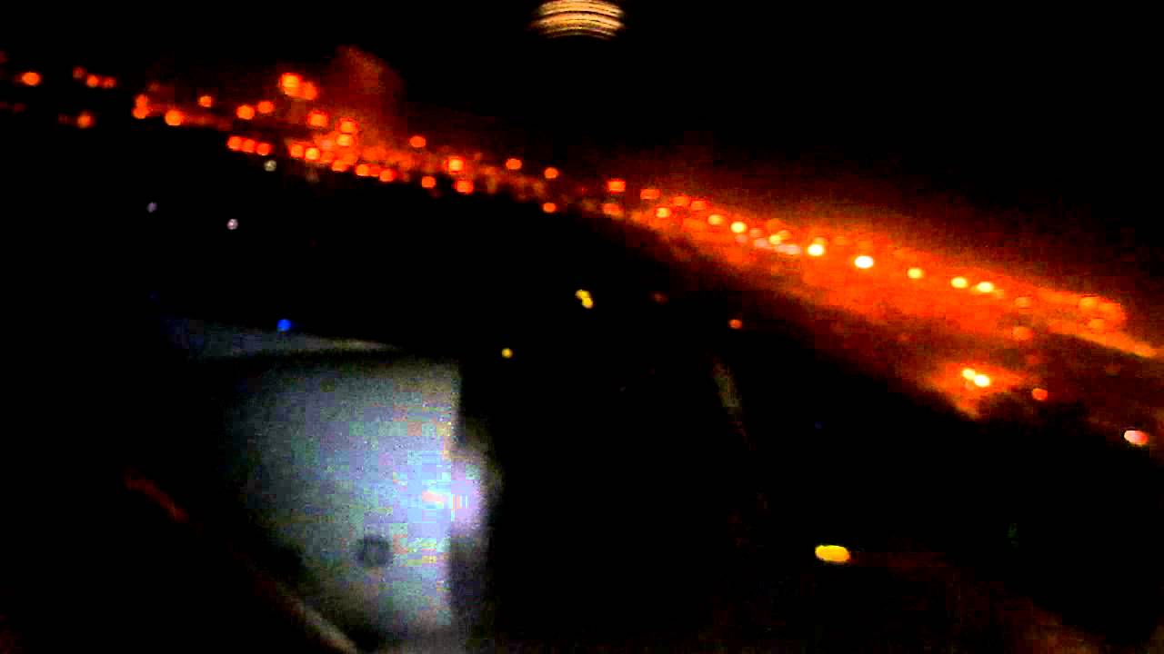 Night takeoff on KLM Boeing 747-400 from Delhi Airport - DEL to AMS ...