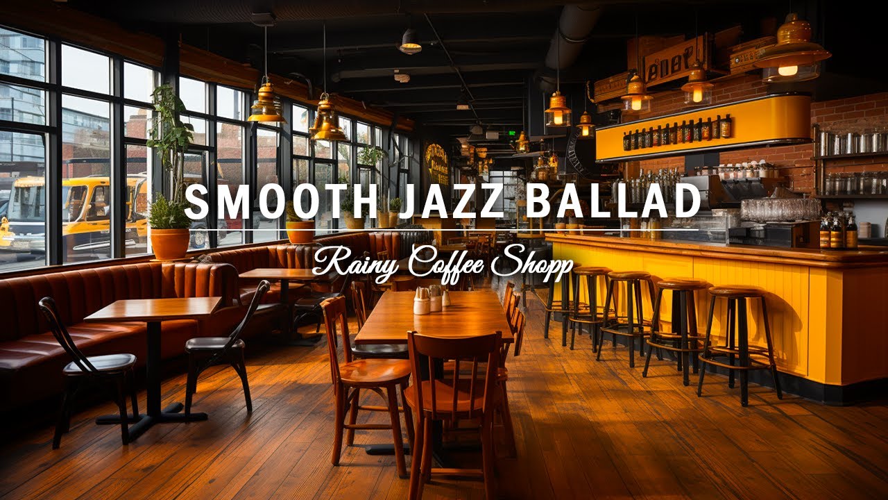 Good Morning Jazz Inside The Quiet Cafe With Yellow Interior | Jazz ...