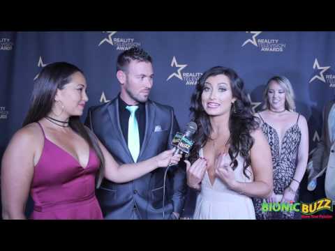 Chris Aldrich & Natalie Jansen from Dating Naked Interview at the RTVAs