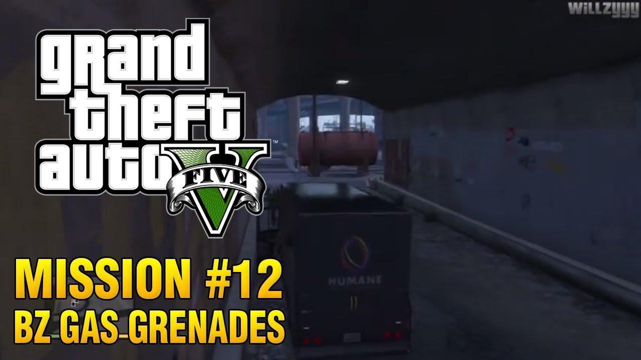 Grand Theft Auto V Bz Gas Grenades || Mission Bz Gas Grenades - YouTube