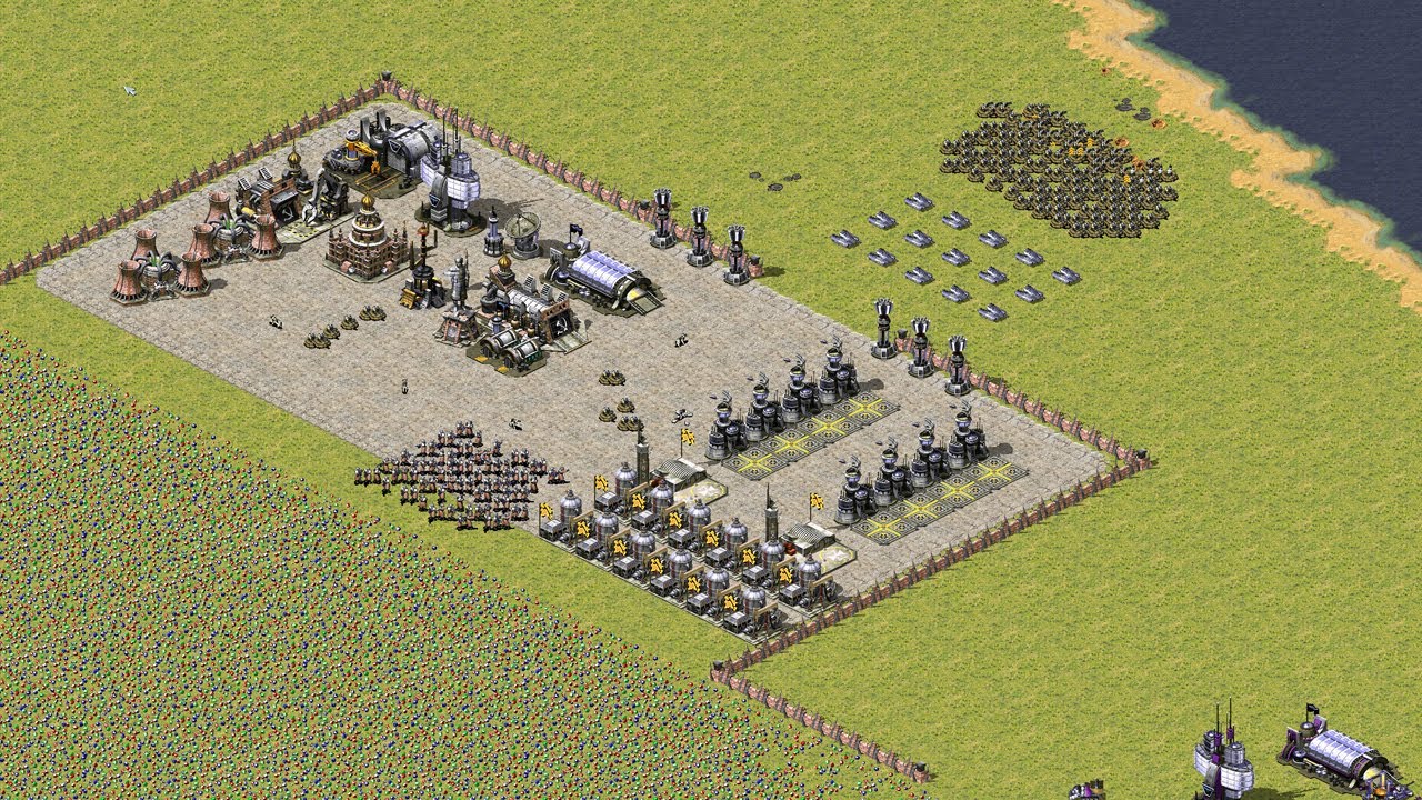 Red ALert 2 | Extra hard AI | Twice as nice Map | 7 vs 1 | Libya ...