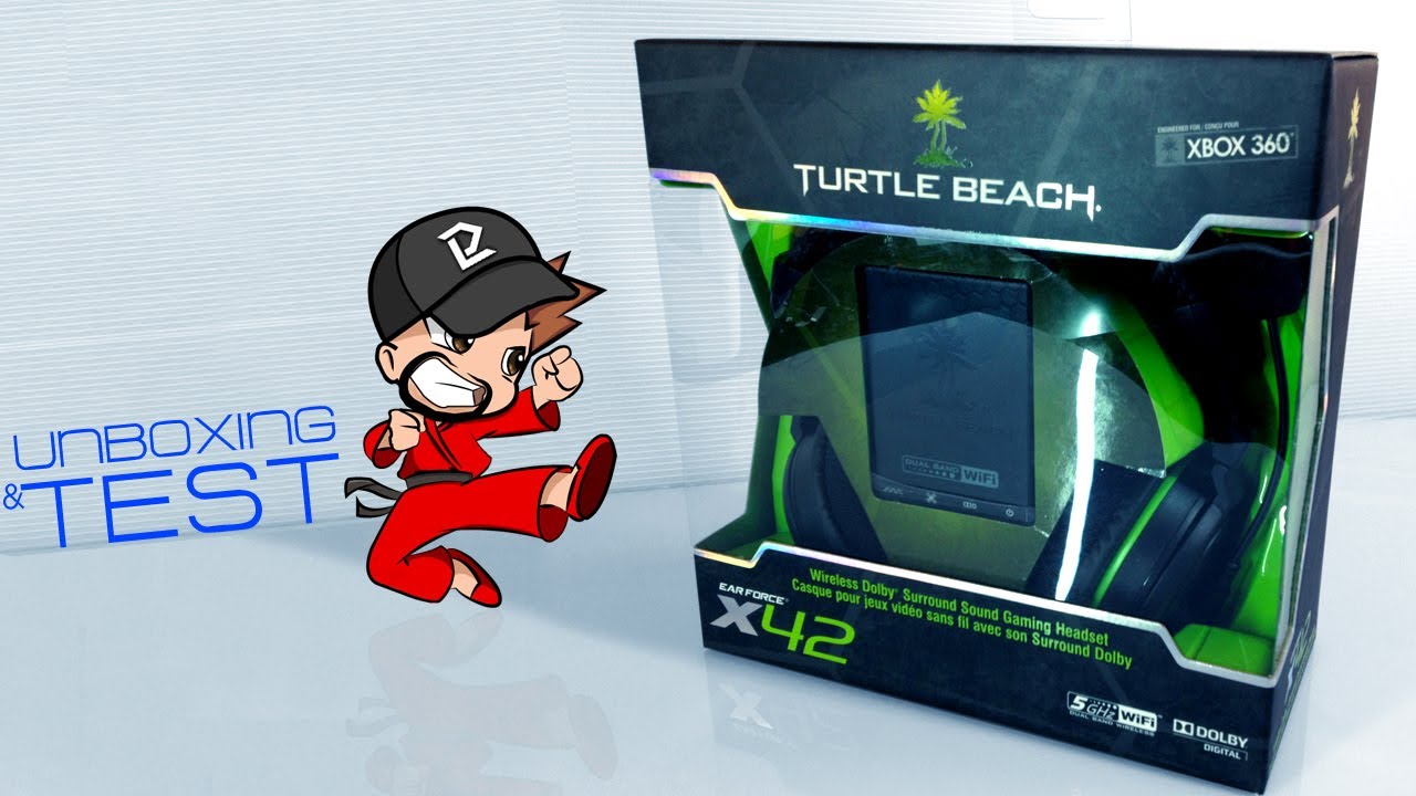 Unboxing & Prova Turtle Beach Ear Force X42 - YouTube