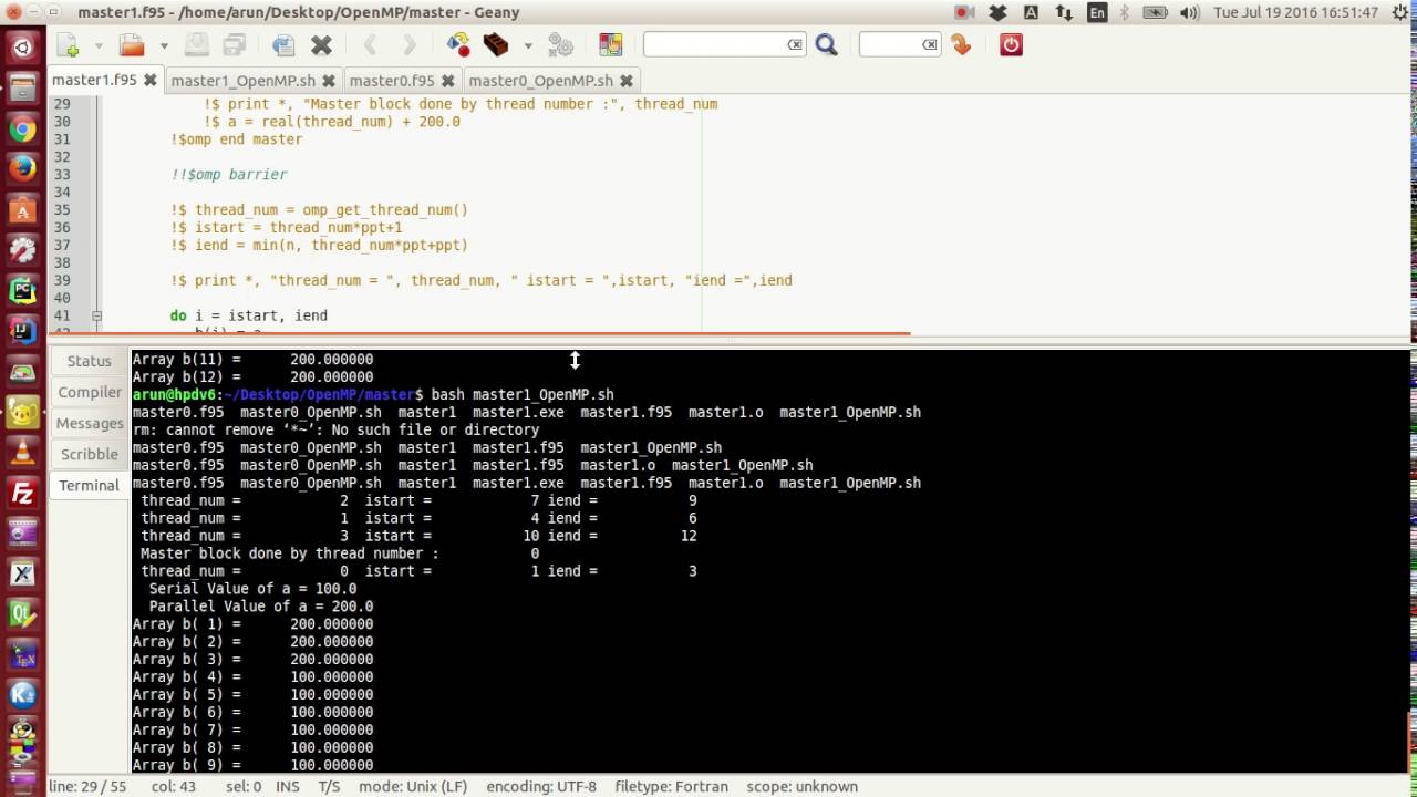 Fortran With Openmp 024 Master Clause Part 2 Of 2 Youtube