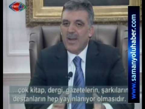 Cumhurbaskani Abdullah Gül TRT6'ya konustu