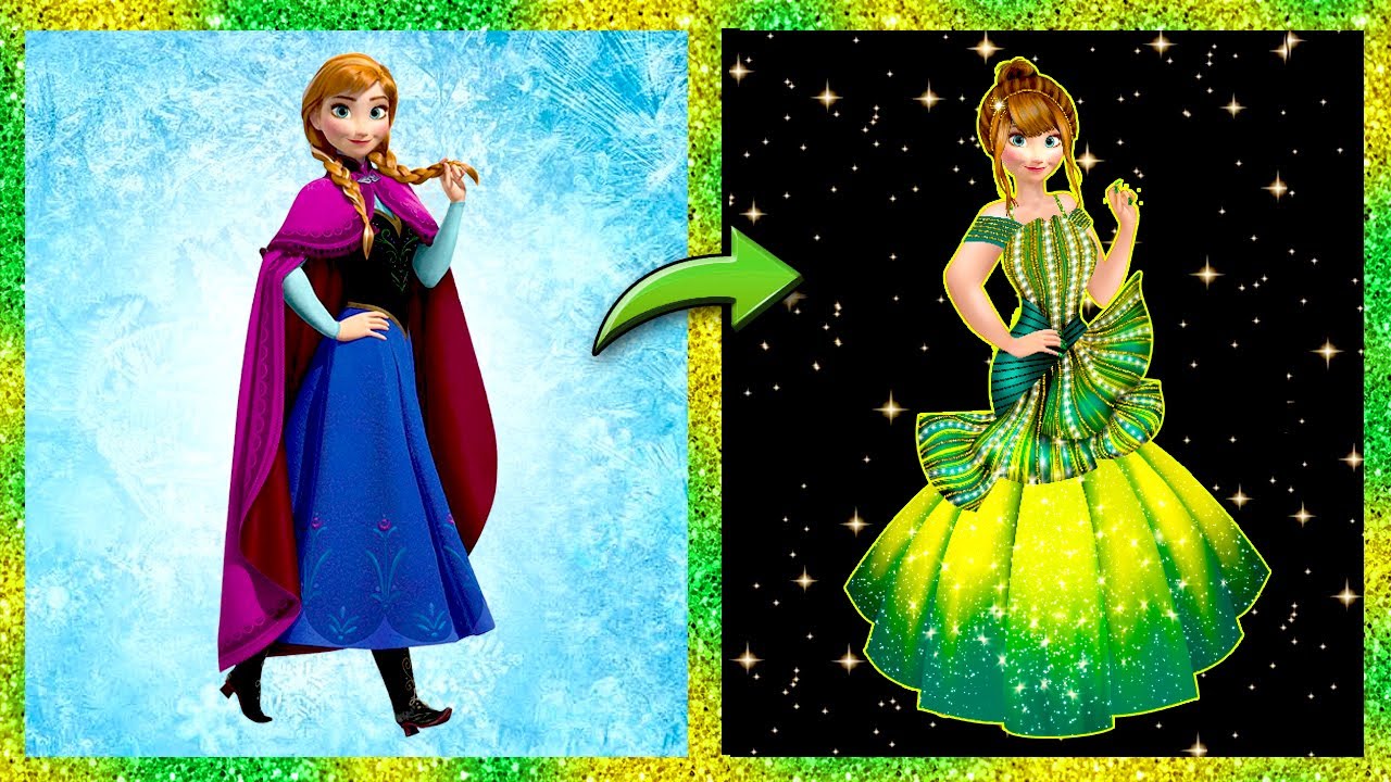 Frozen Anna Glow Up | Cartoon transformation | Frozen Anna ...