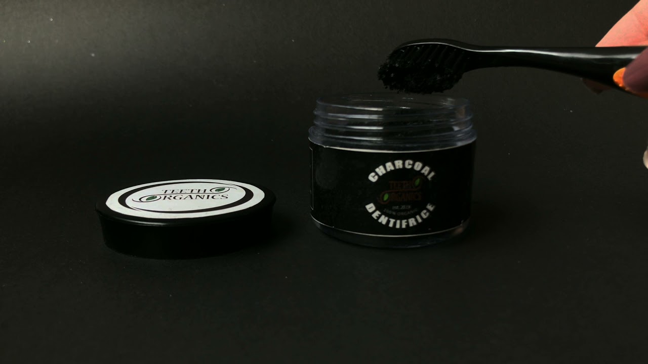 Charcoal Dentifrice (Teeth Whitening Powder) by TeethO' Organics. - YouTube