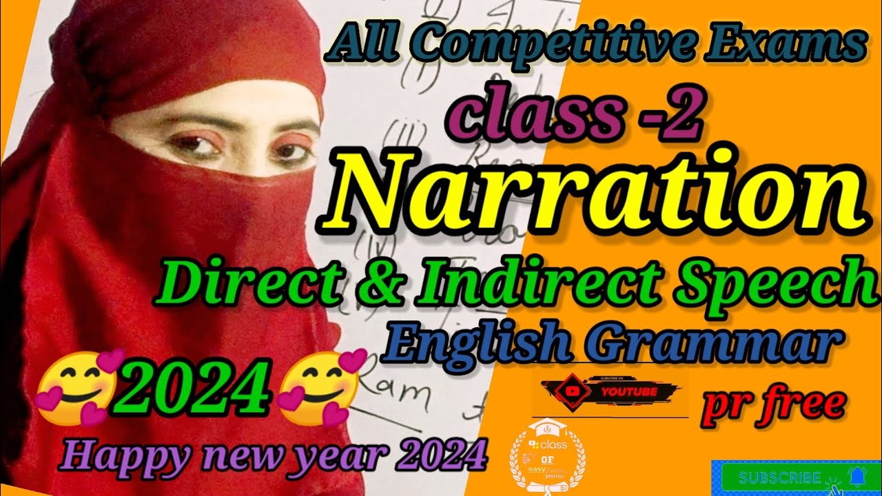 Narration In English Grammar| Direct & Indirect Speech In English ...