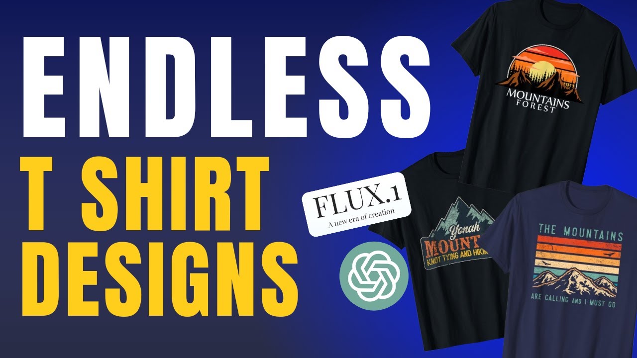 Endless T-SHIRT designs with FLUX AI and ChatGPT for FREE 🎉 - YouTube