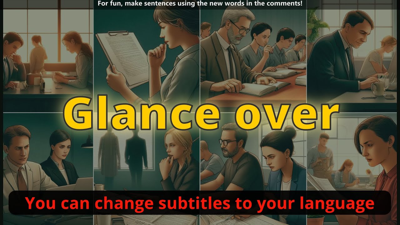 Glance over meaning with 5 examples - YouTube