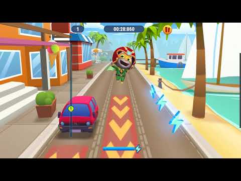 Talking Tom Gold Run SUPER TOM run Racing Contest - YouTube