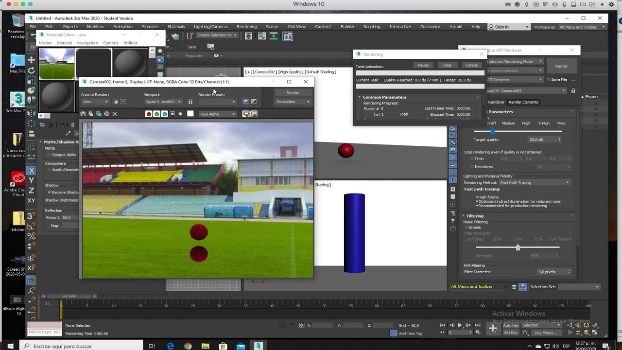 HDRI Background 3ds Max 2020 - YouTube