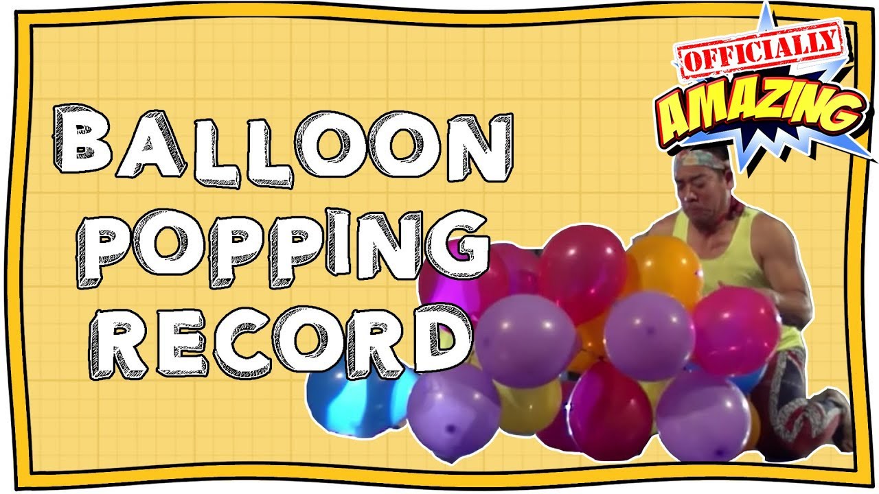 Can You Break the Balloon Popping Record? | Officially Amazing | Nugget ...