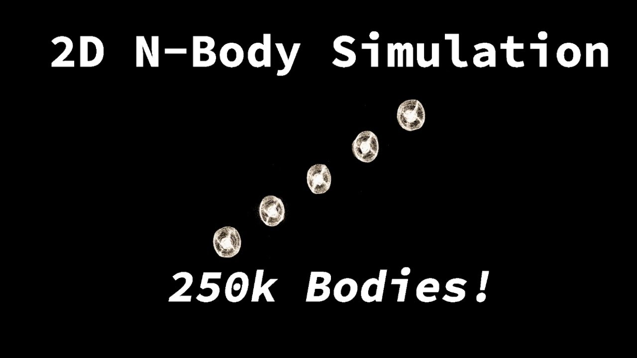 2D N-Body Simulation in C++: 250k Bodies! - YouTube