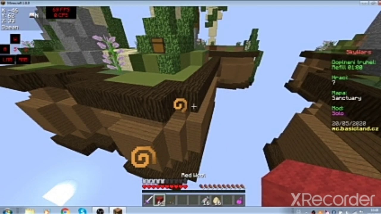 Minecraft skywars gameplay cz/sk #2 - YouTube