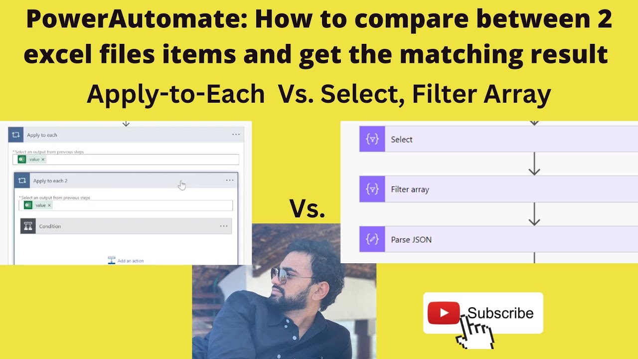 PowerAutomate How To Compare Between 2 Excel Files Items And Get The Matching Result YouTube PowerAutomate How To Compare Between 2 Excel Files Items And Get The Matching Result YouTube