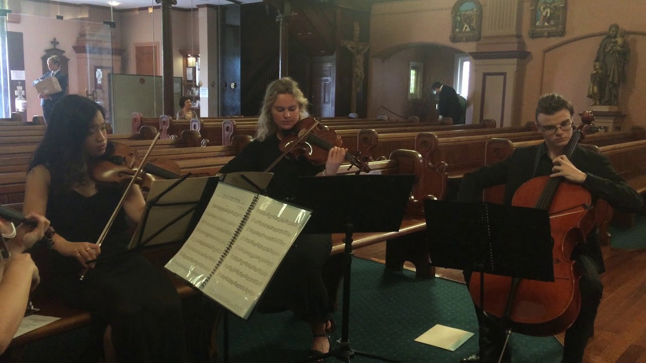 Gigue String Quartet Wedding Practice - YouTube