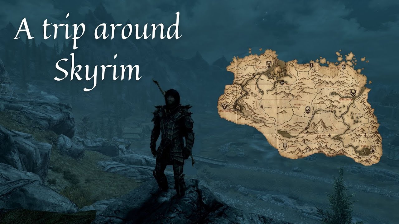 A trip through Skyrim - Visiting every city on foot (Relaxing video ...