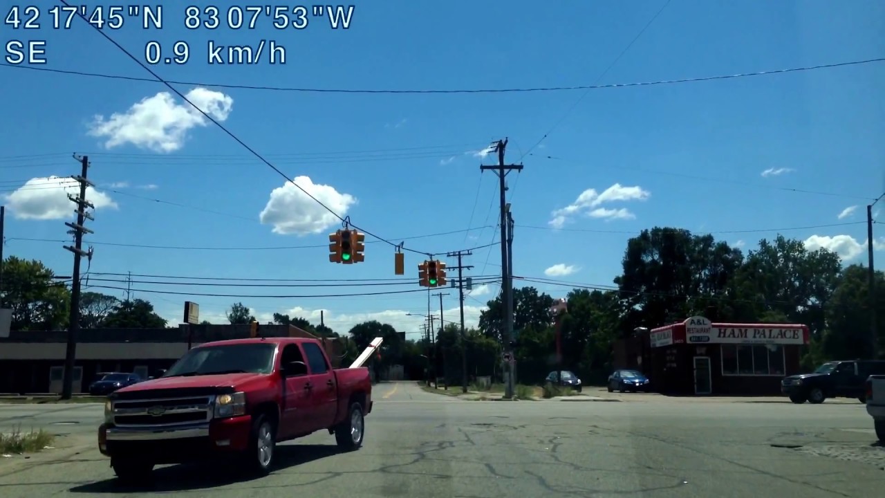 Driving from Detroit, Michigan to Warren, Michigan - YouTube