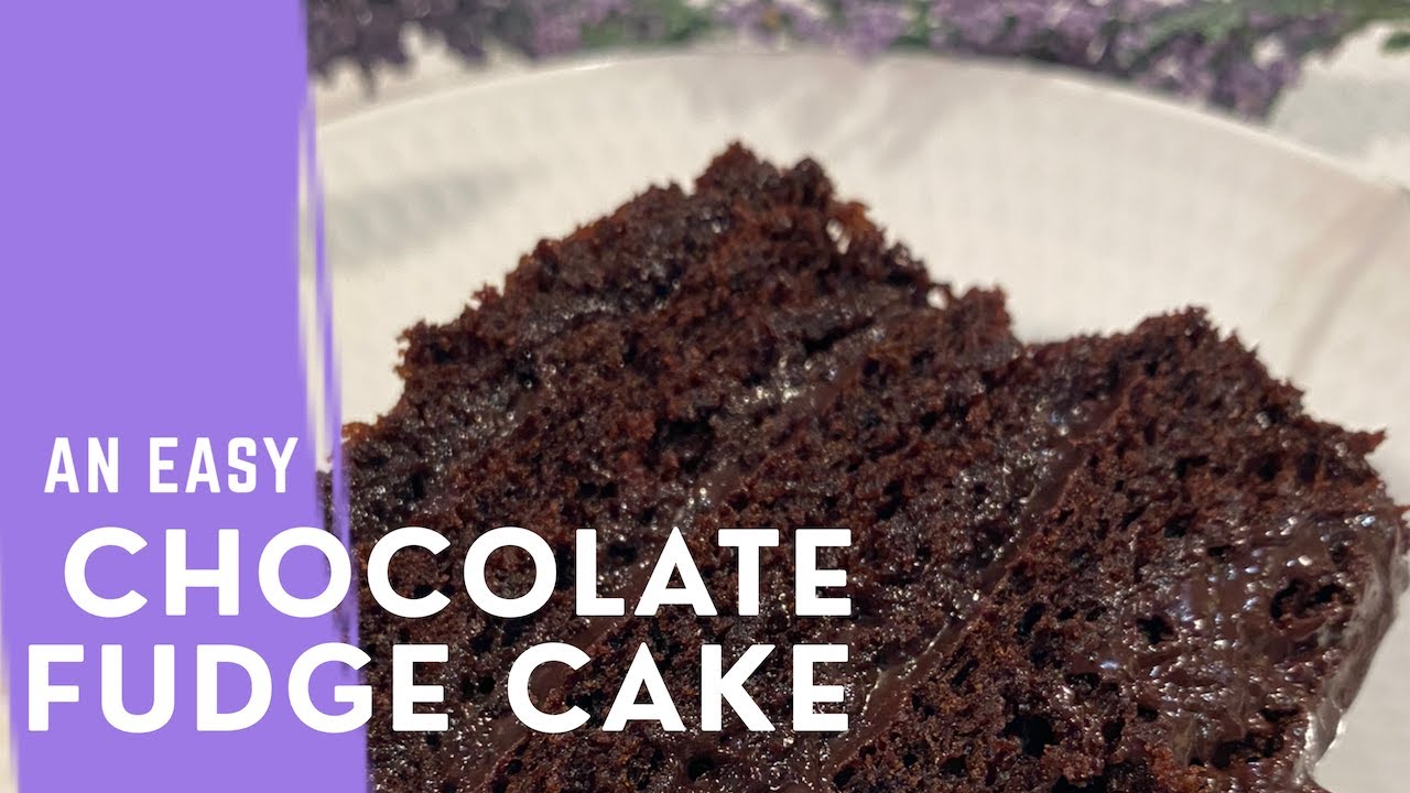 A Chocolate Fudge cake so easy the kids managed to bake it...ALONE ...