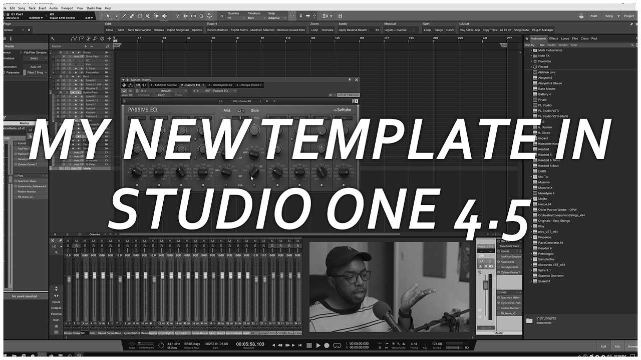 My New Template in Studio One 4.5 - YouTube