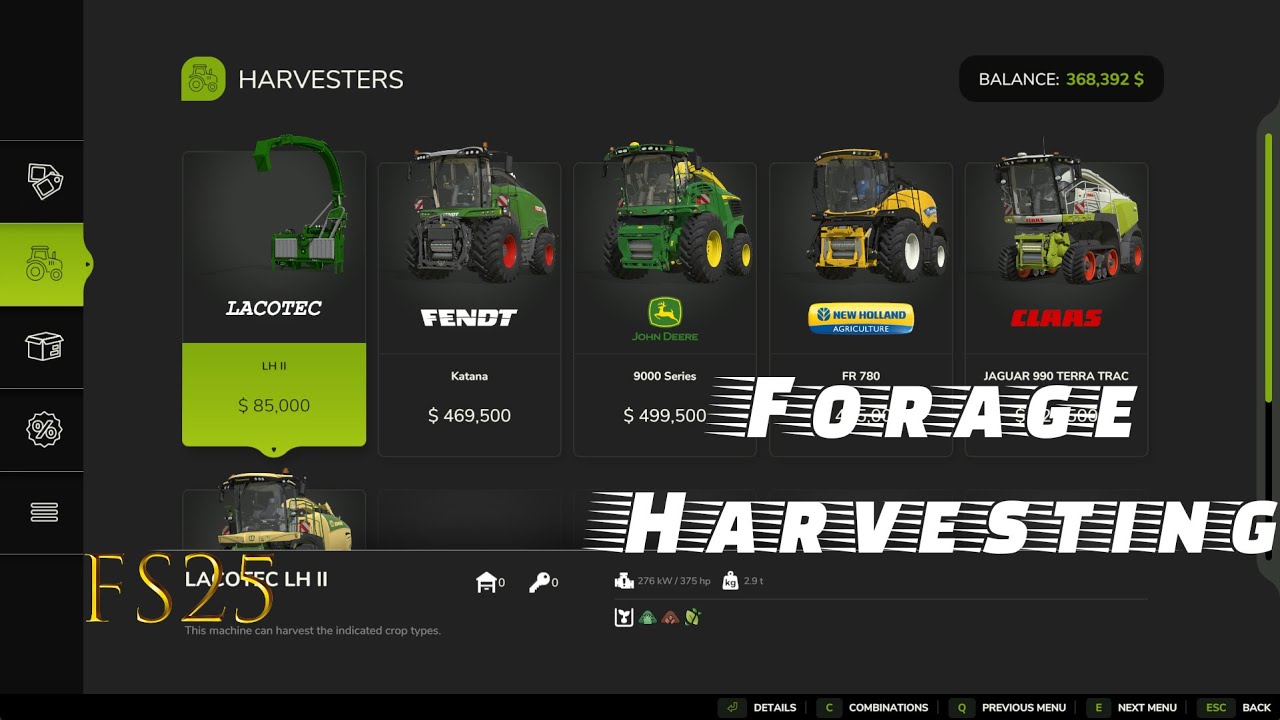 FS25 All of the Base Game Forage Harvesters - YouTube