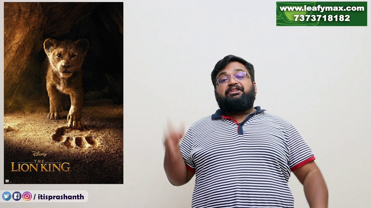 The Lion King review by Prashanth - YouTube