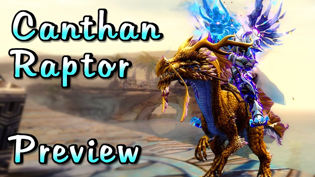 GW2 - Canthan Raptor Preview - End of Dragons Deluxe Skin ...
