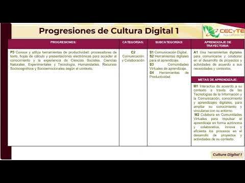 Progresiones de Cultura Digital 1 - YouTube