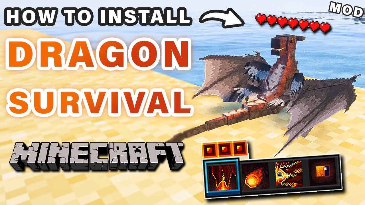 How to Install Dragon Survival Mod Using CurseForge | Play as A Dragon ...