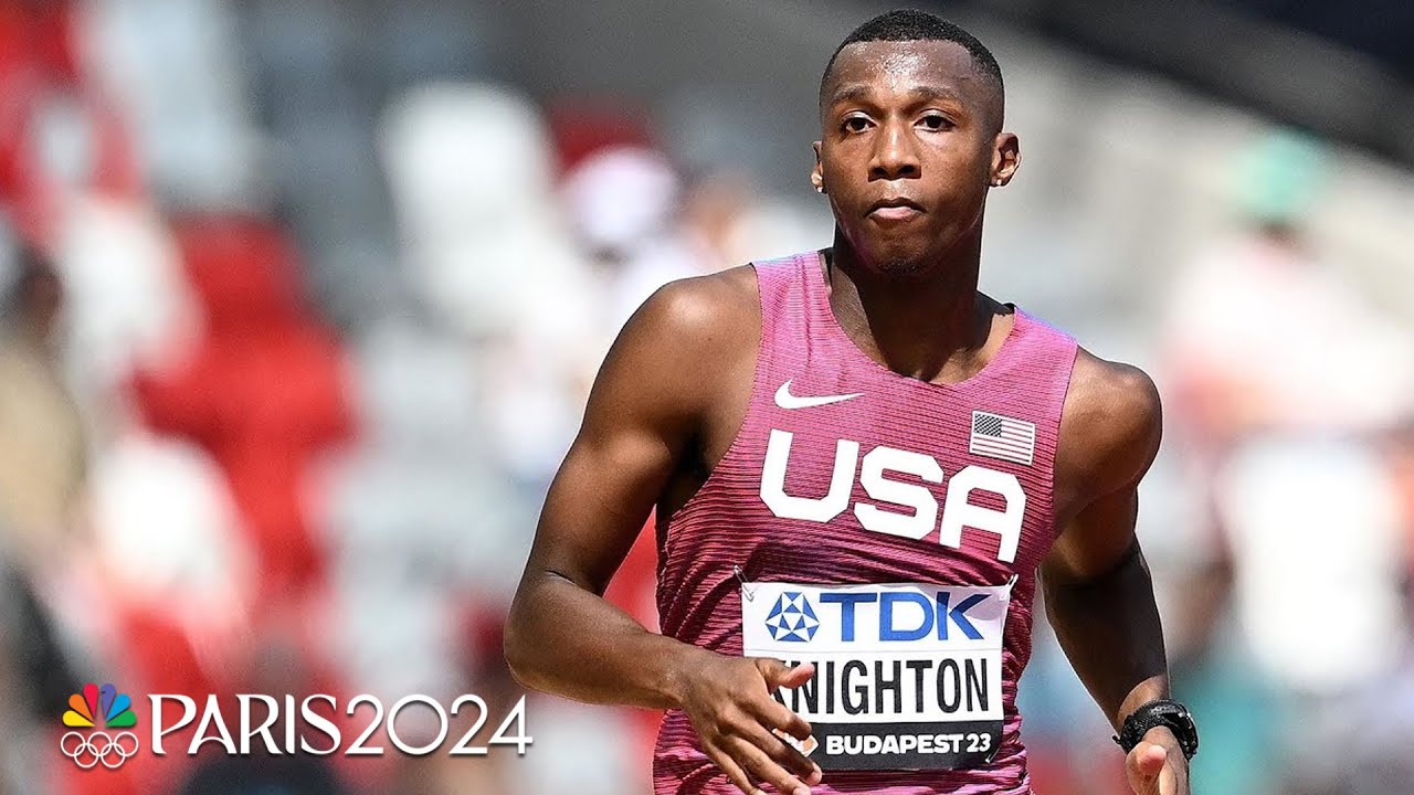 19 year old Erriyon Knighton HANDLES competition in 200m heat at 2023 ...