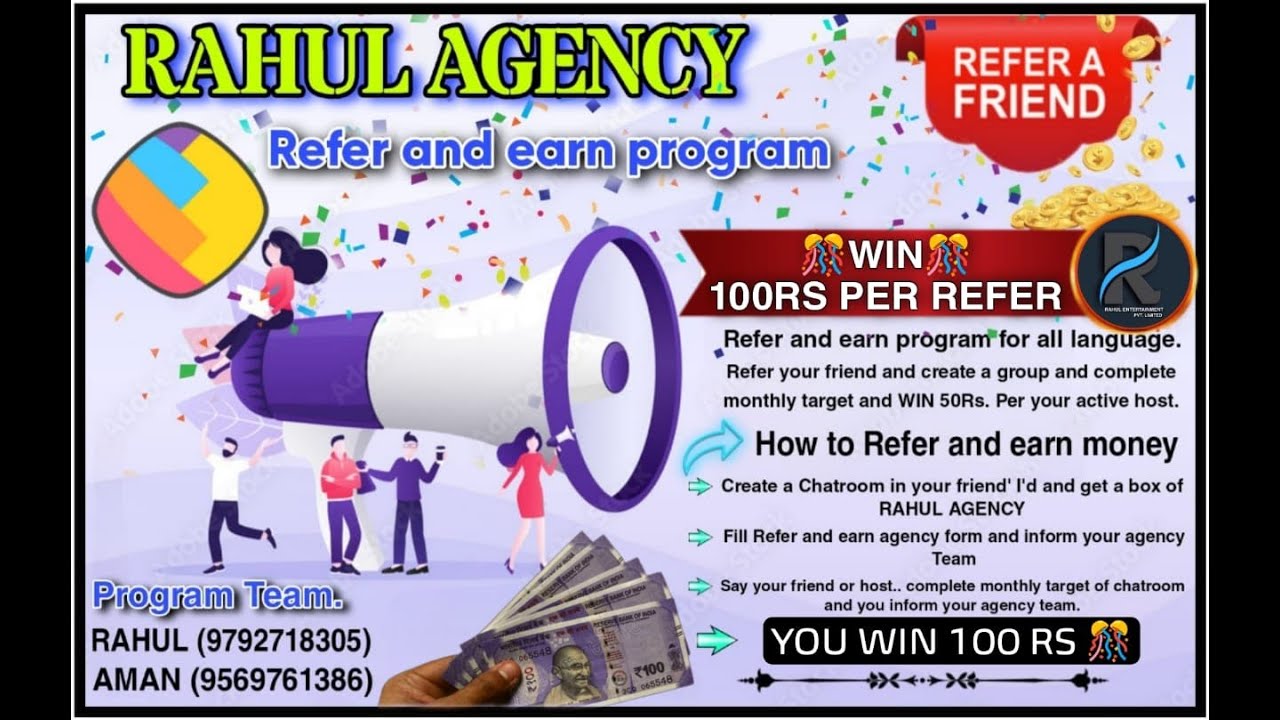Refer And Earn Program || Rahul Agency Sharechat || Sharechat ...
