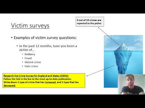 TOPIC 5: THE SOCIOLOGY OF CRIME AND DEVIANCE: Measuring crime; victim ...