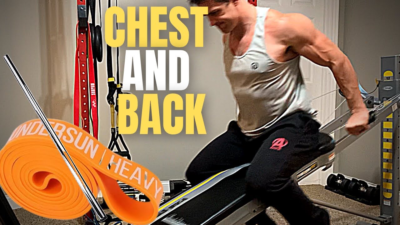 Total Gym Chest and Back Workout using Weight Bar Attachment - YouTube