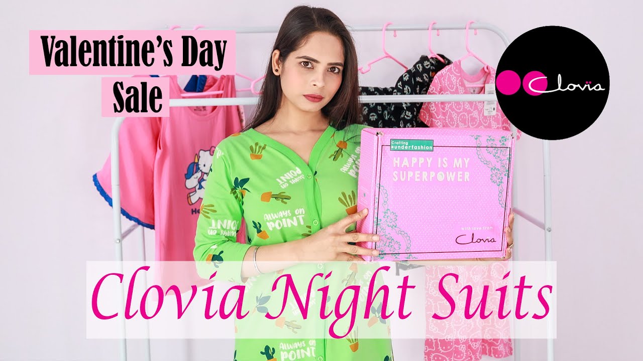 Clovia Nightwear Haul | Clovia Valentine's Day Sale | Latest Affordable ...