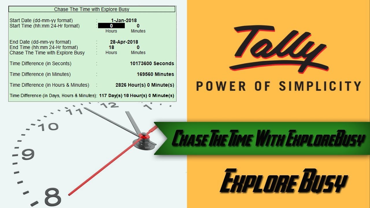 Chase the Time | Tally TDL | Explore Busy - YouTube